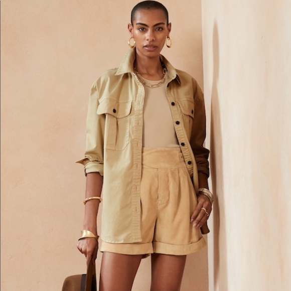 Banana Republic | Jackets & Coats | Banana Republic Oversized Shirt ...